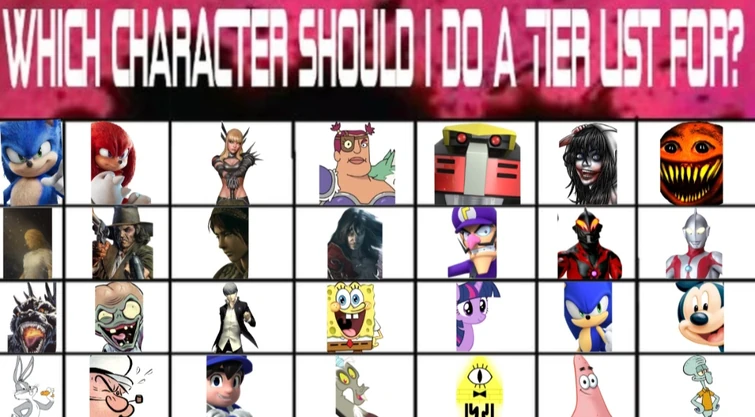 Which Character should i do a Tier List for? | Fandom