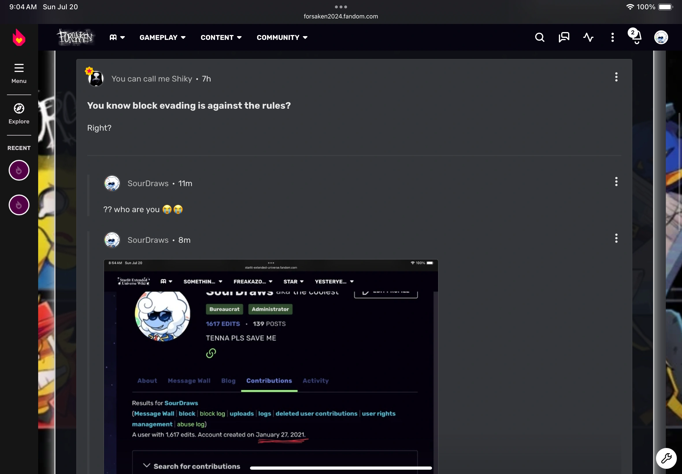 i fw whatever is wrong with ts wiki 😭 | Fandom
