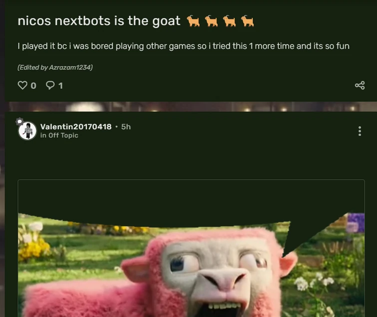 nicos nextbots is the goat 🐐🐐🐐🐐 | Fandom