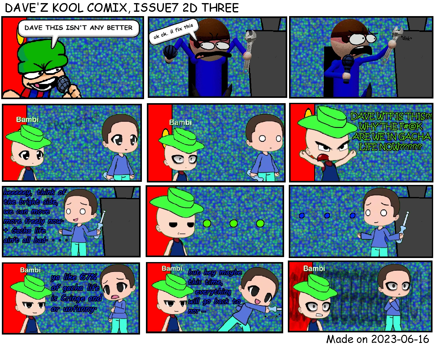 Dave'z kool comix 7 | Fandom
