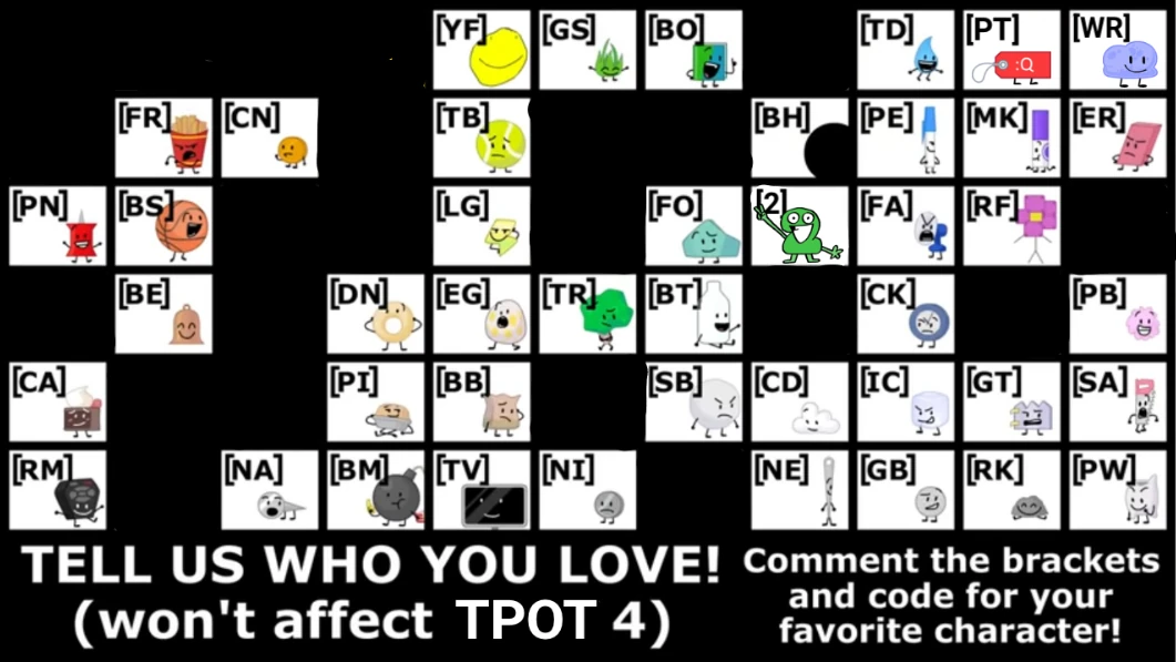 decided to make this for fun, vote! (voting ends when tpot 4 comes out ...