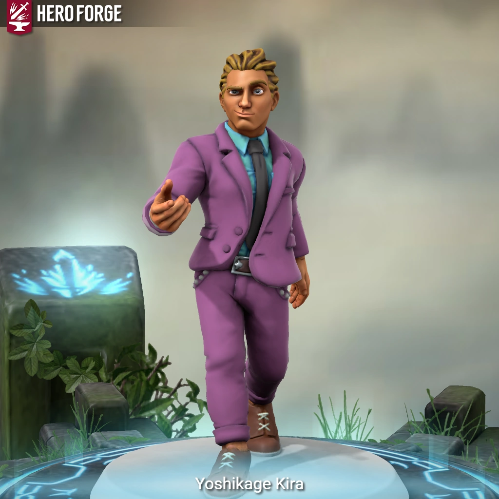 Made a hero Forge figure of Yoshikage Kira | Fandom