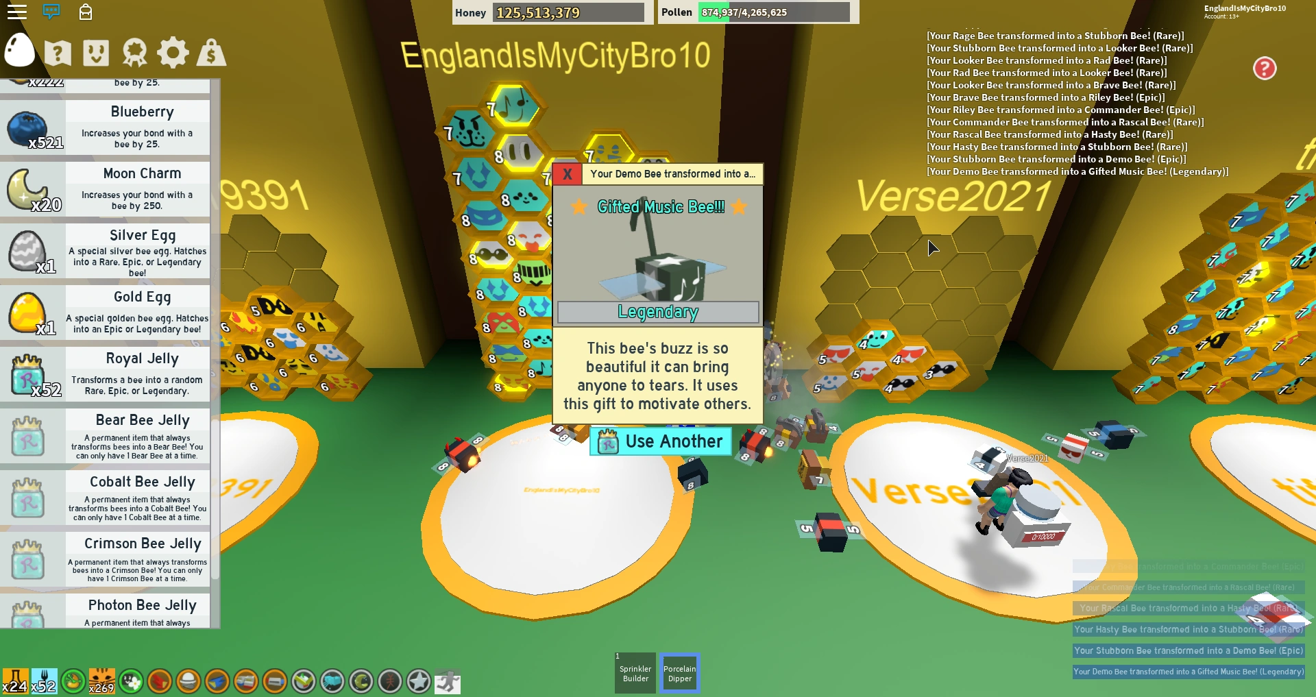 Now I only need the gifted event bees left(7th and final gifted bee ...