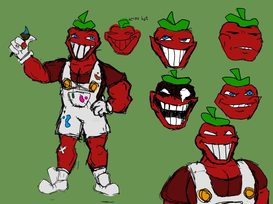 man i spent so much time drawing a bodybuilder pepper | Fandom