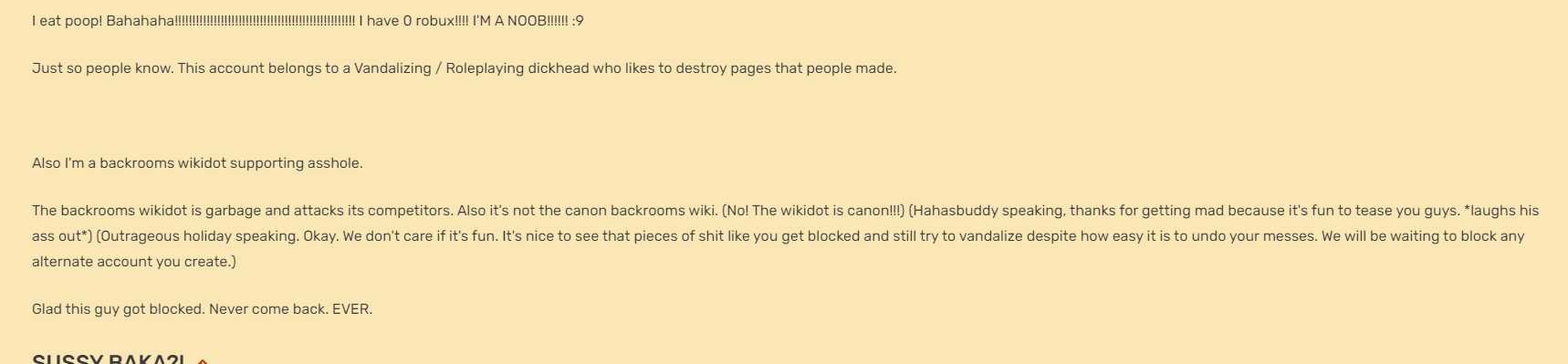 wtf do you guys got against the wikidot | Fandom