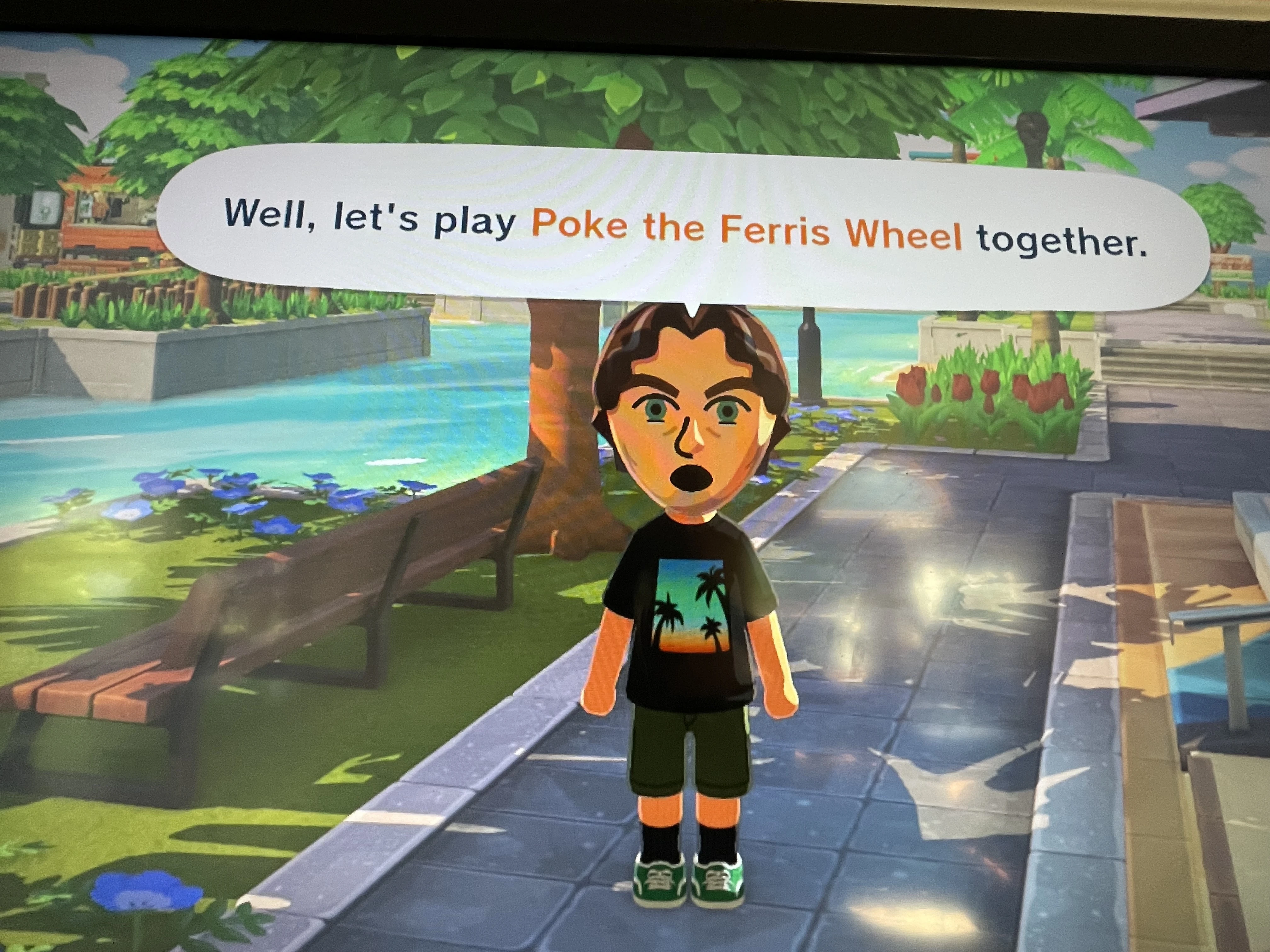 this guy always wants too play poke the ferris wheel 🙏🙏🙏 shut up vro ...