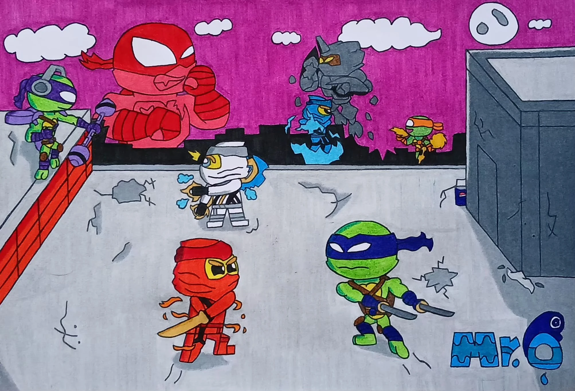 TMNT vs Ninjago! Fan Art by Mr.O! | Fandom