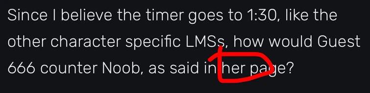 How does Guest 666 directly counter Noob? | Fandom