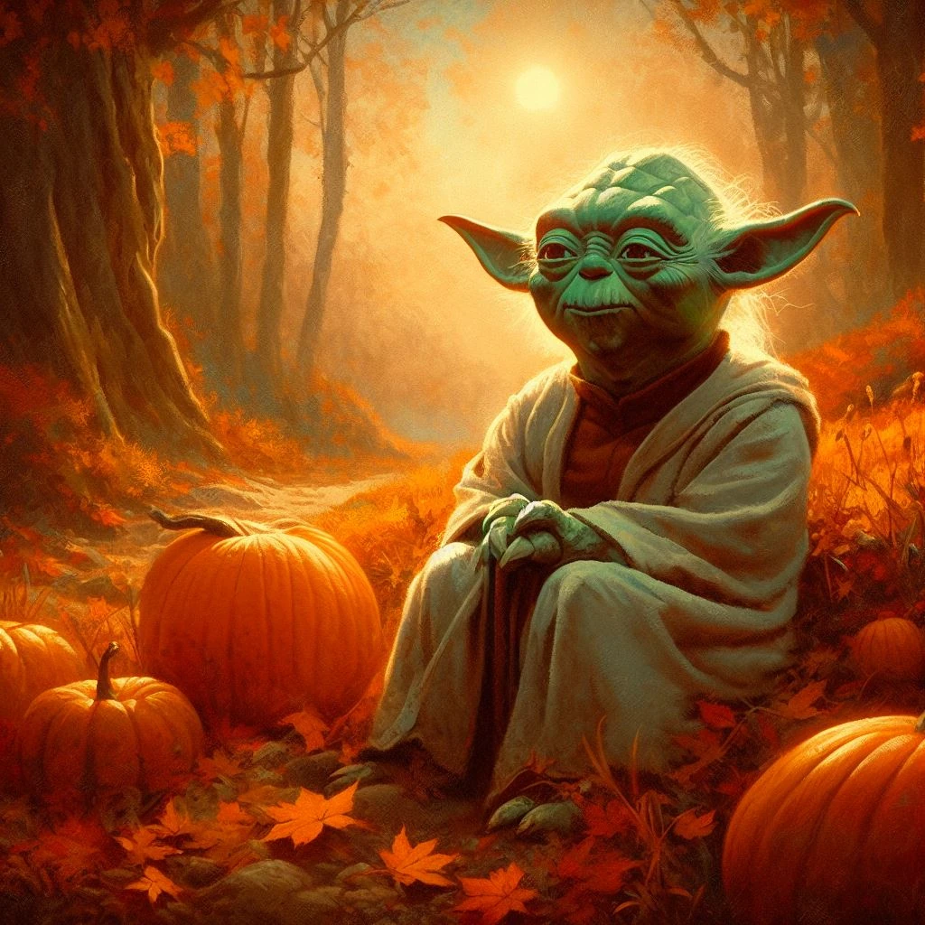 Some AI Art of Yoda in an Autumn Landscape | Fandom