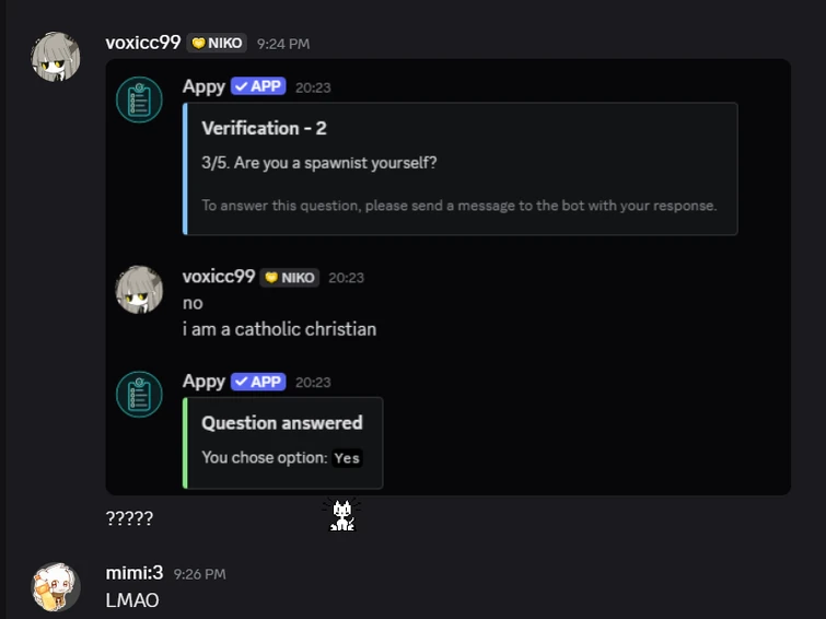 friend appealing spawnism ban | Fandom