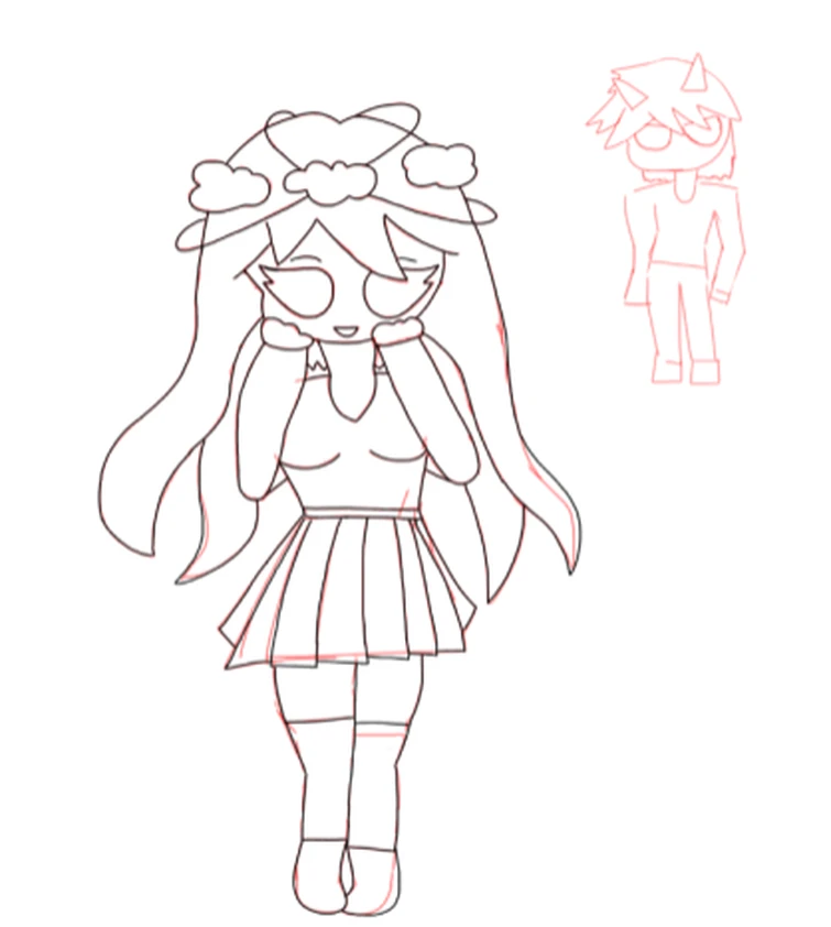 forcing myself to draw something reasonable 💔 (wip) | Fandom