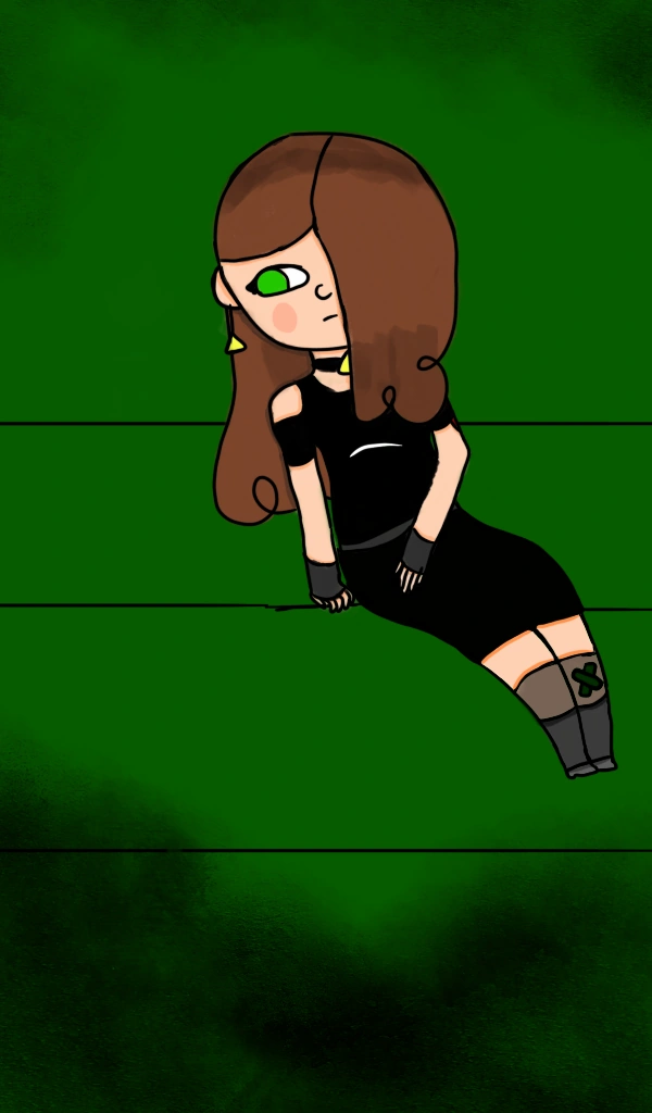 I tried some other drawing programs and made a goth Mabel in Sketchbook ...