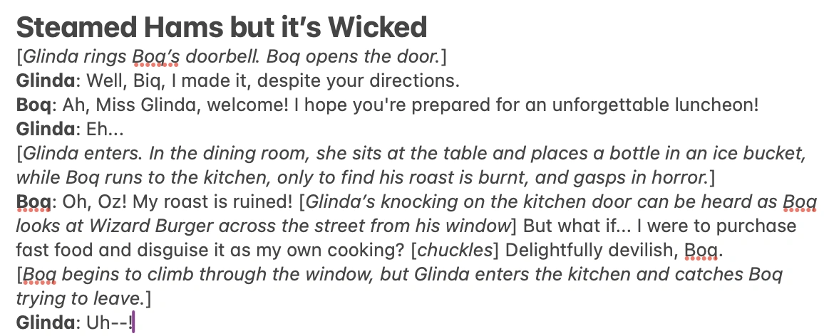 working on the greatest wicked au of all time | Fandom