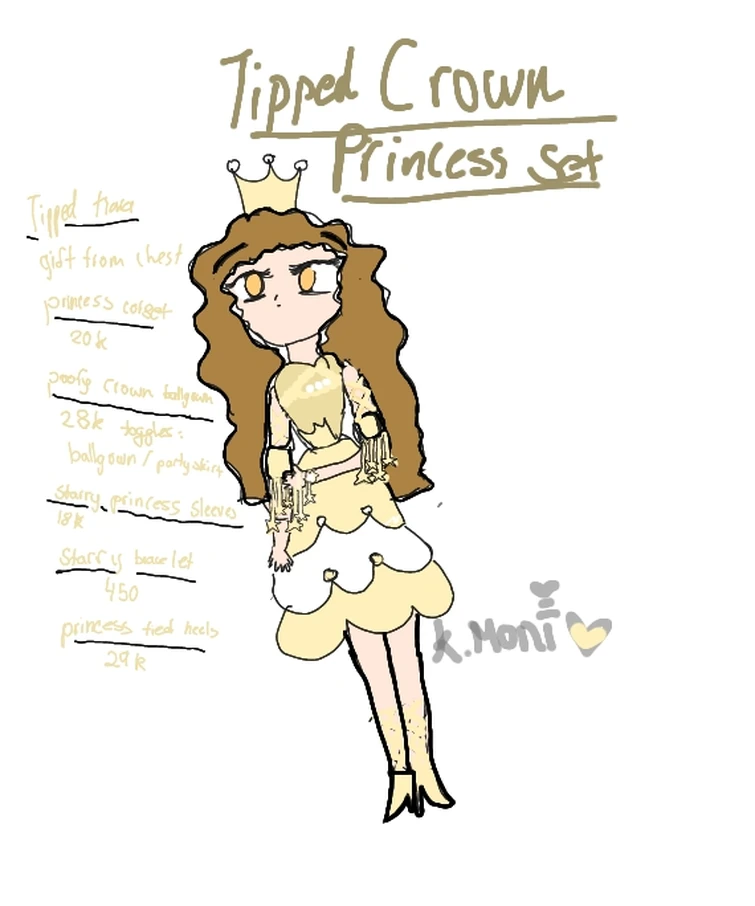 Finished Tipped crown princess set! | Fandom