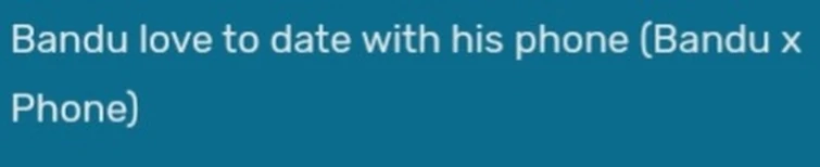 "bandu x phone" | Fandom