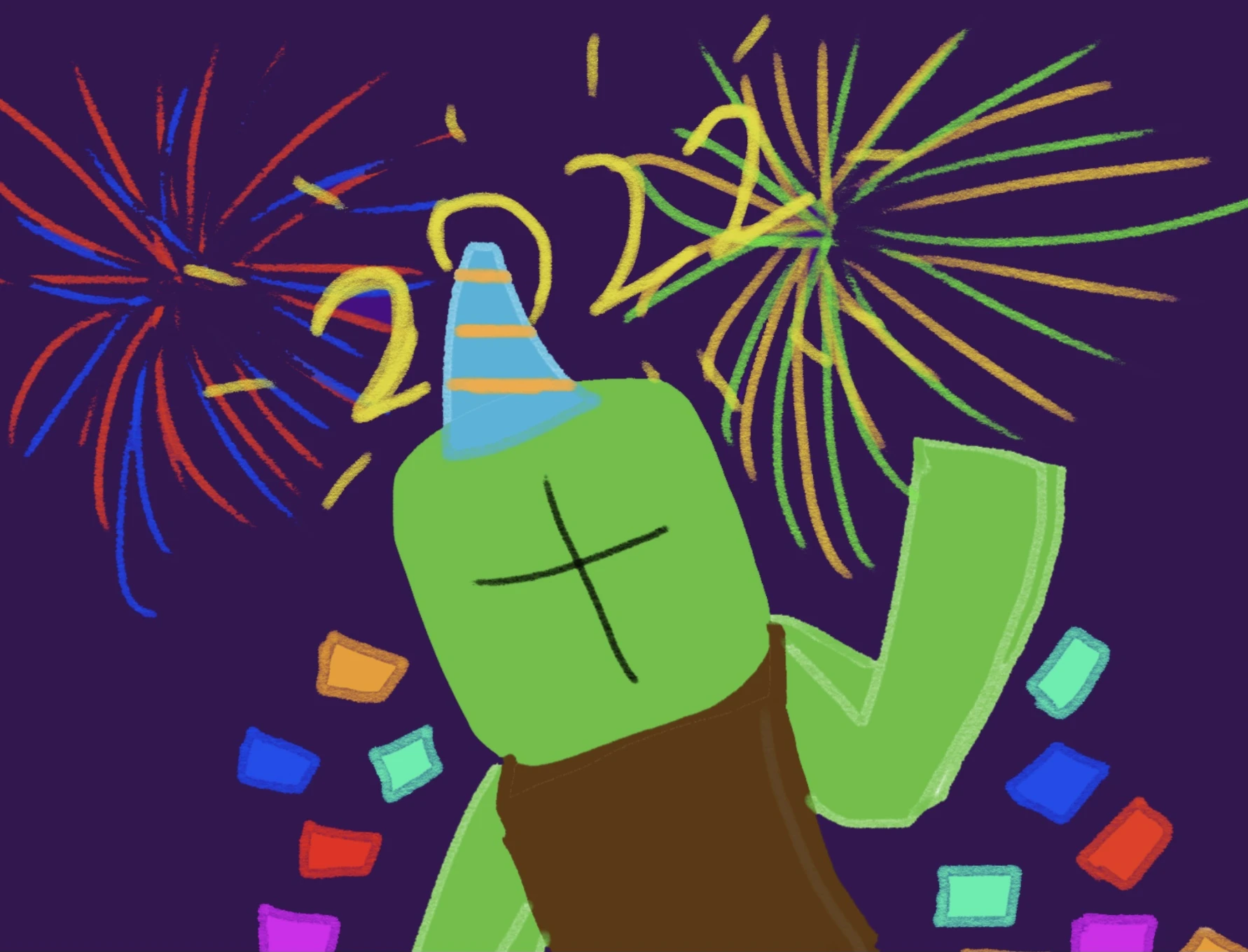 🎉 New Years Zombie 🎉 (My first TDS artwork) | Fandom