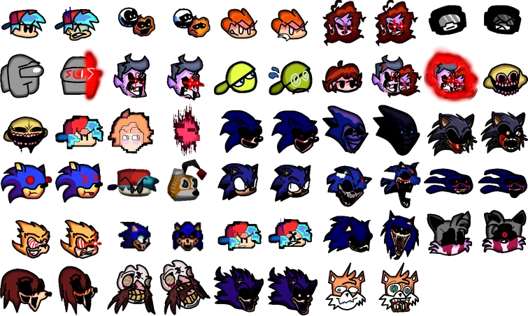 Sonic.EXE mod Icon Grid | Fandom