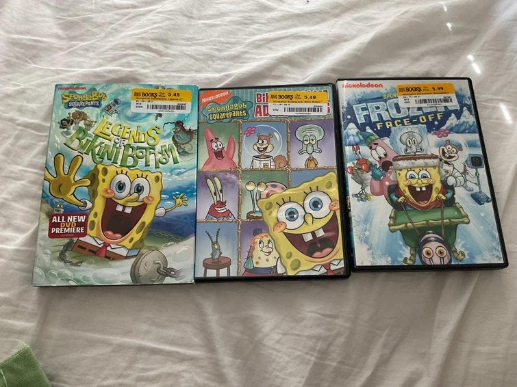 Got 3 new SpongeBob DVDs today | Fandom
