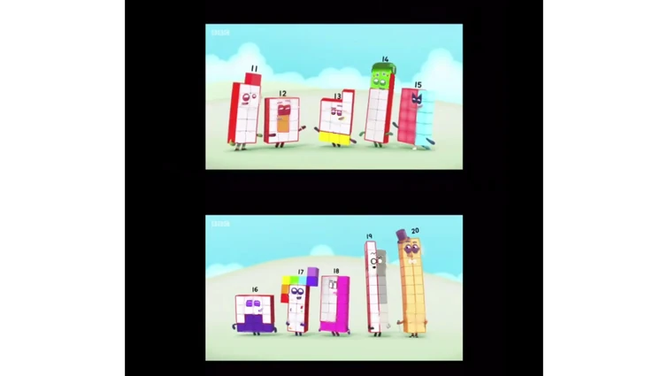 I drew numberblocks 11-20 but their faces aren't at the bottom | Fandom