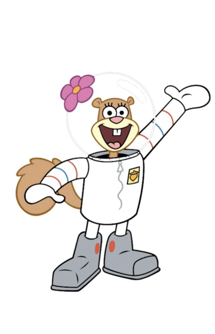 Sandy cheeks left arm wave | Fandom
