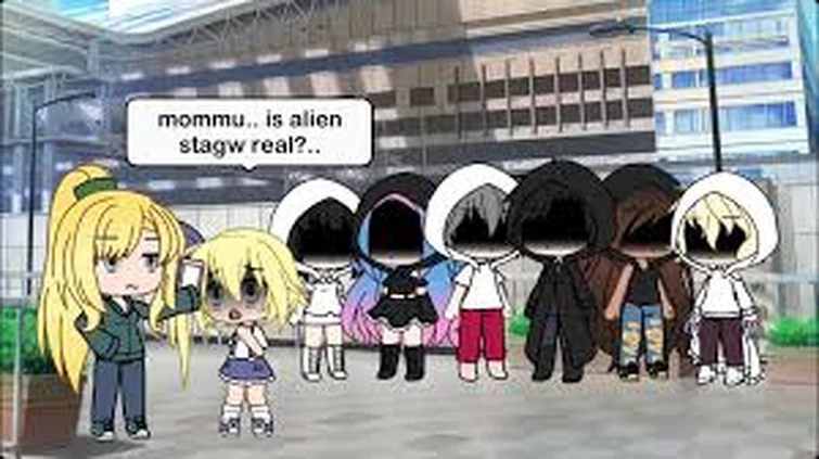 “mommu.. is alien stagw real?..” asks the girl while definitely not ...
