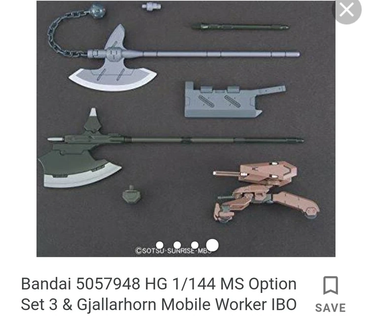 Is the axe in the ibo option set 3 the same one as what comes with the ...