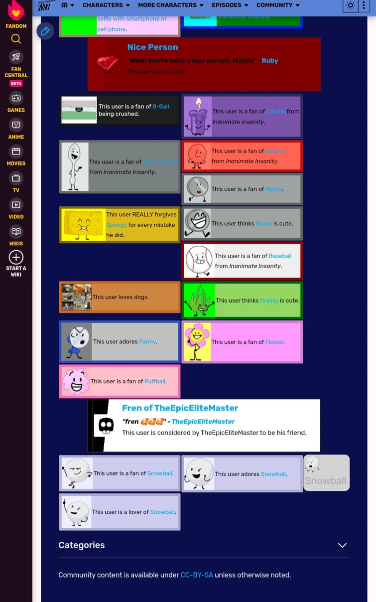 Show off your userpages here ! 😂 | Fandom