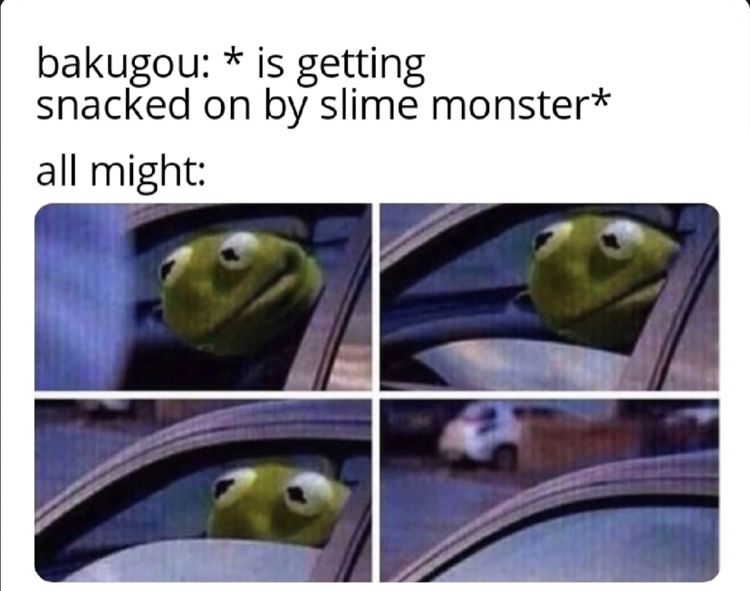 Kermit The Frog Rolling Up Window