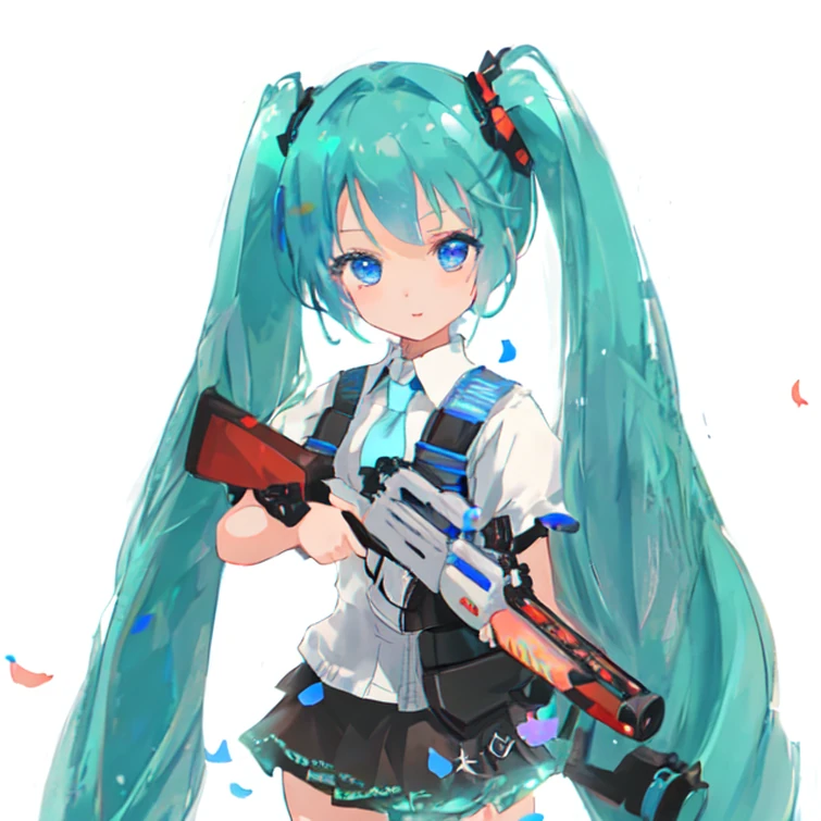 Gotta love ai Miku with a gun | Fandom