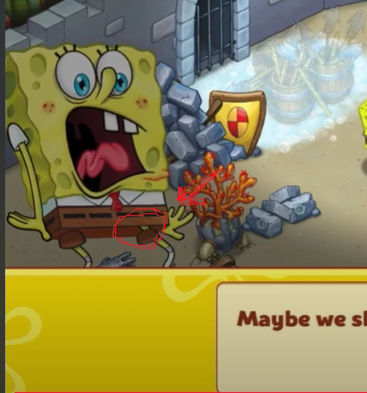 uhh i just found an animation error in the new spongebob adventures in ...