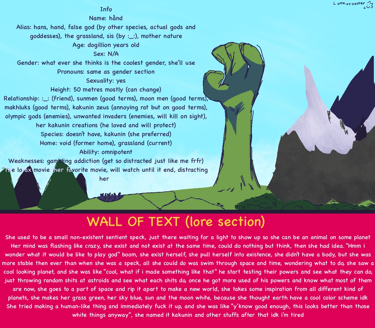 Remade some ocs + some lore changes | Fandom