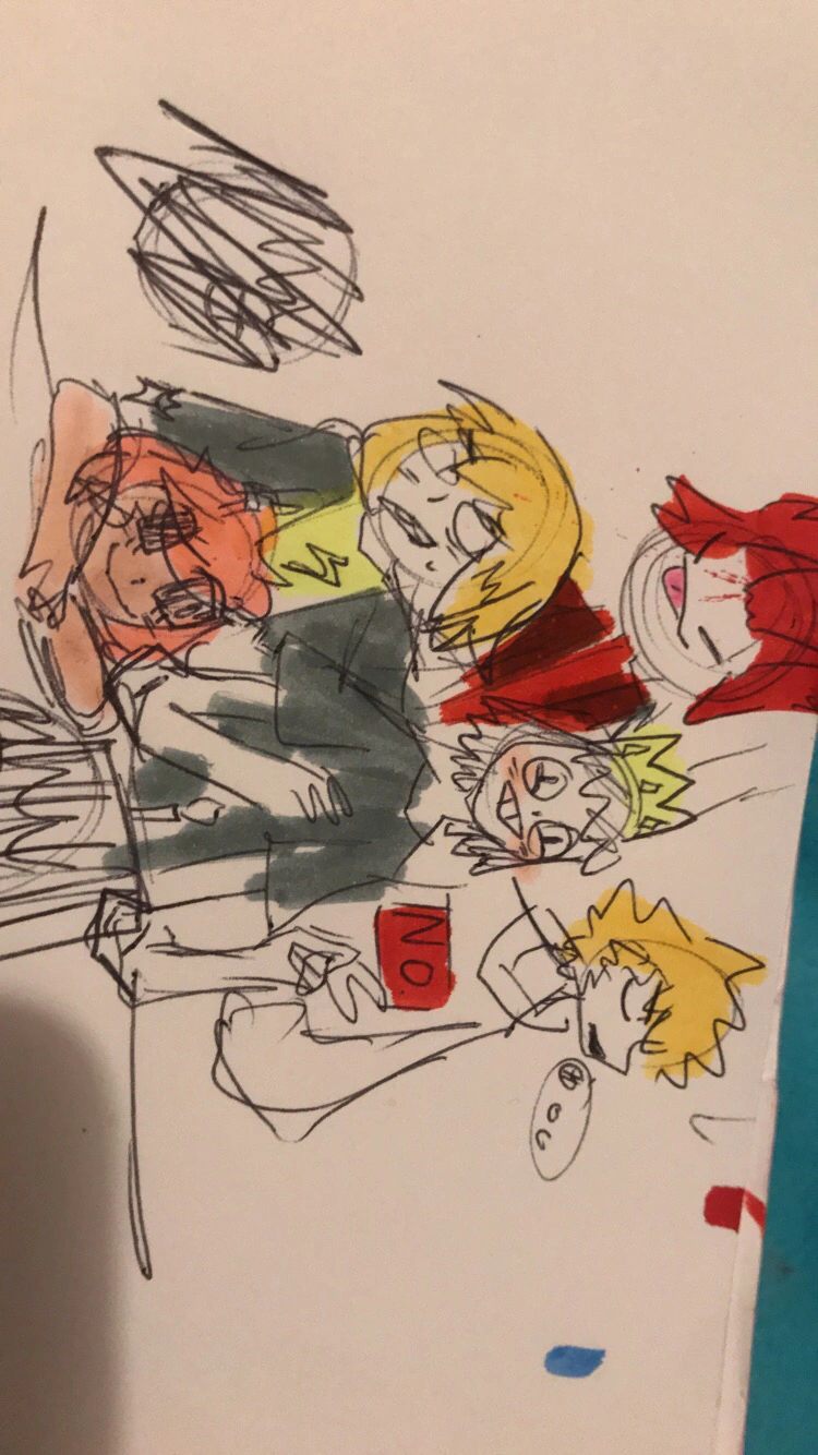 I decided to do a little bakusquad drawing for seros birthday ☺️ | Fandom