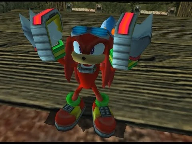 Fully-upgraded Sonic Adventure 2 Knuckles looks like he's about to drop ...