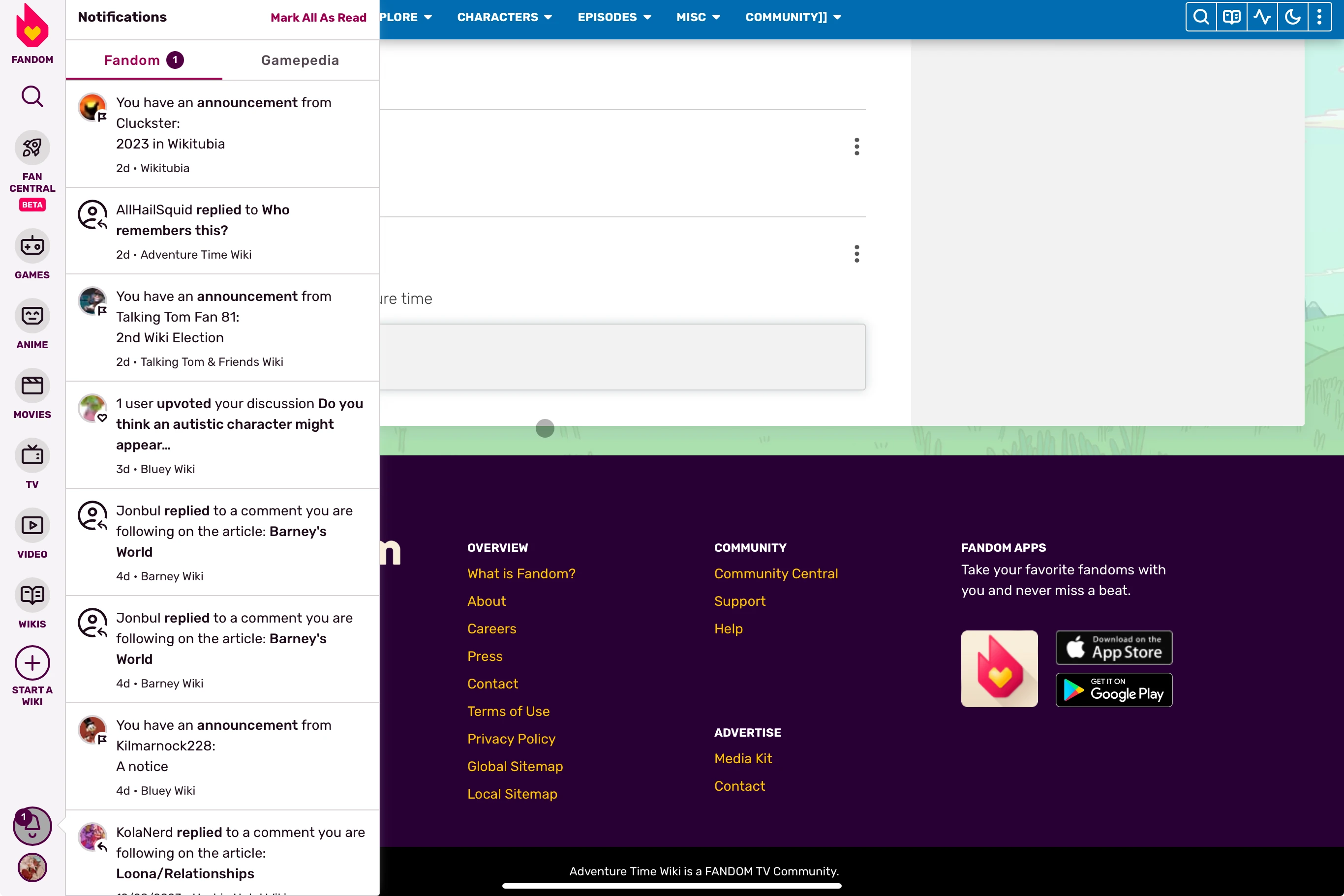 Notification bug | Fandom