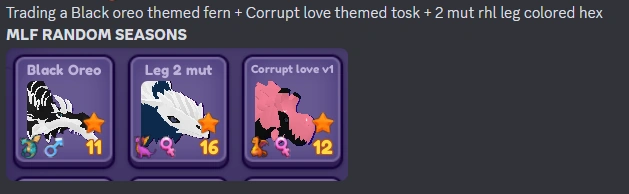 Trading mlf random seasons | Fandom