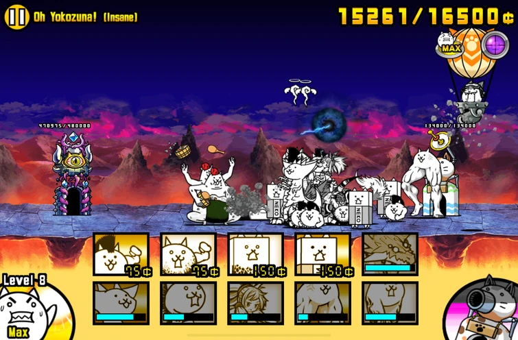 Sumo Cat Awakens! No gacha First try | Fandom