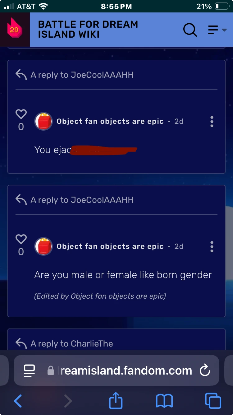 wacko message chain | Fandom