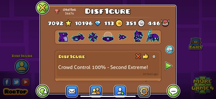 Send A Screenshot Of Your GD Profile | Fandom