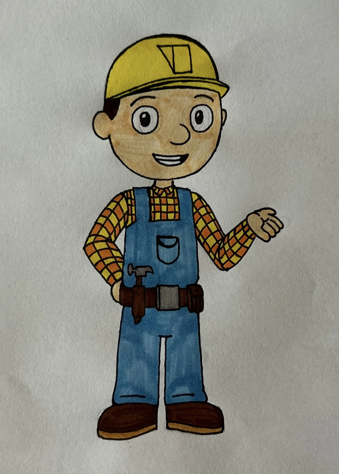 A drawing I did back in 2019 of (1999) Bob the Builder as a “Teen ...