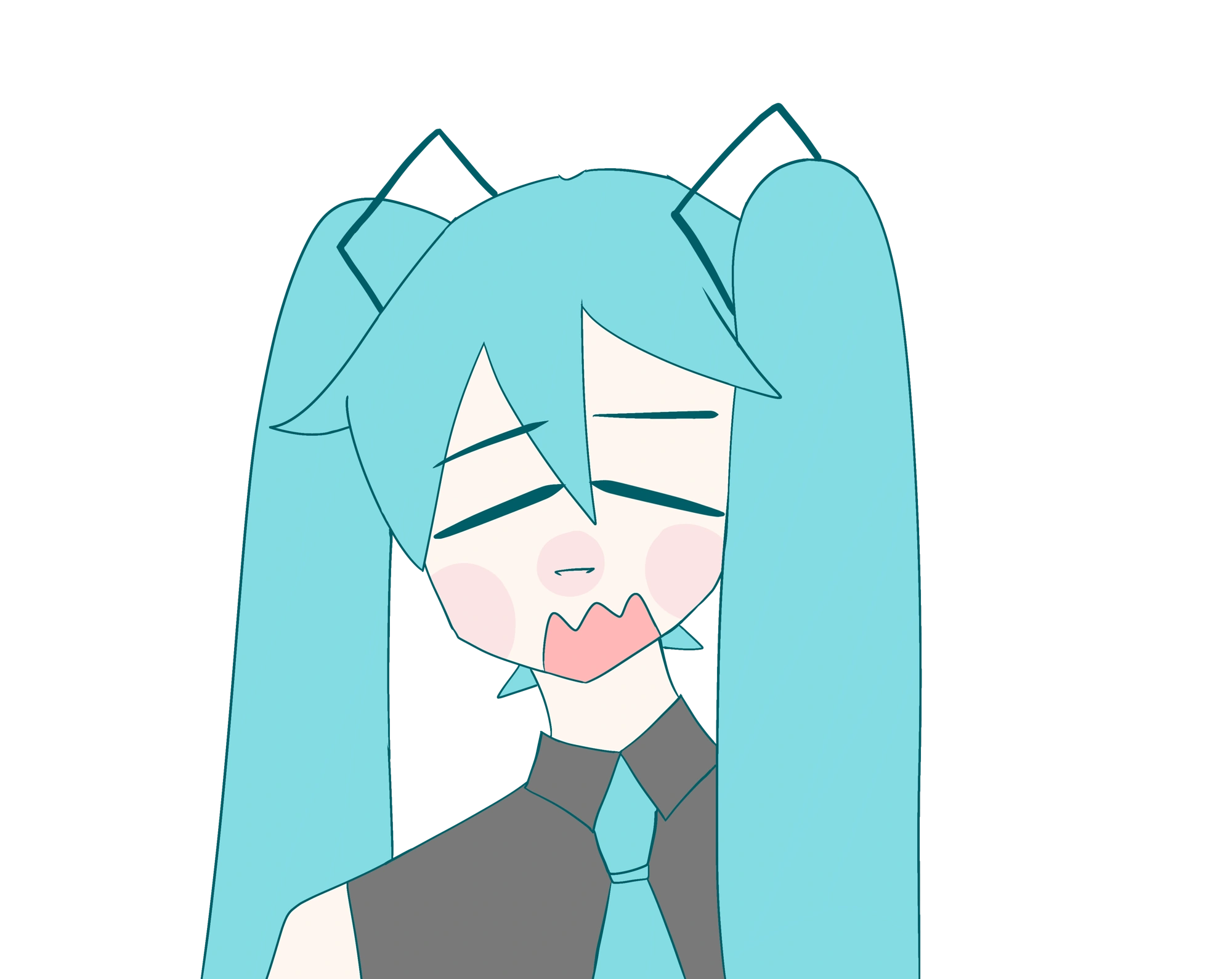 old miku doodle | Fandom
