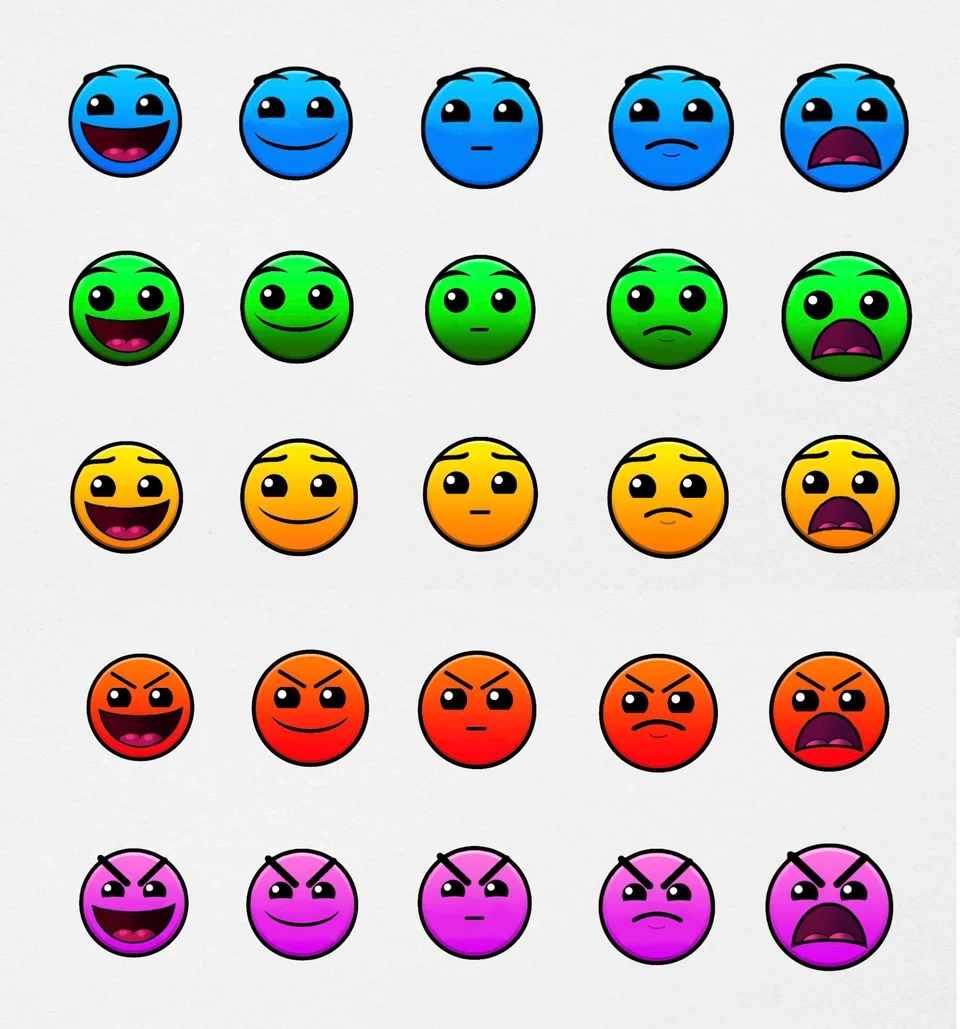 I found difficulty faces that could be used from 2-9 star decimal stars ...
