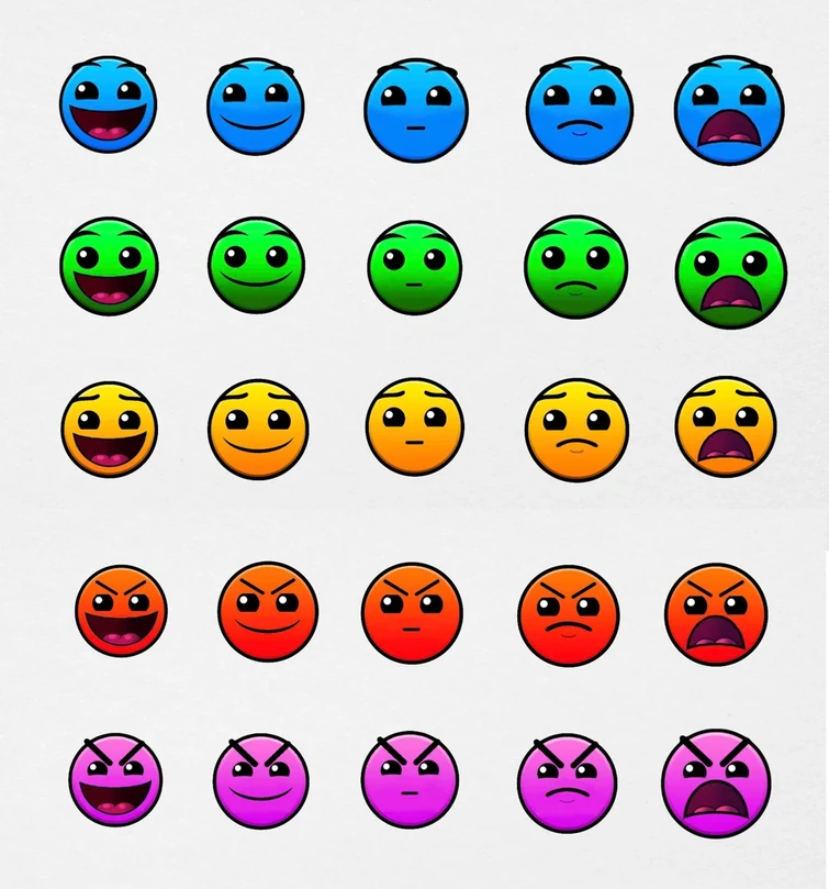 I found difficulty faces that could be used from 2-9 star decimal stars ...