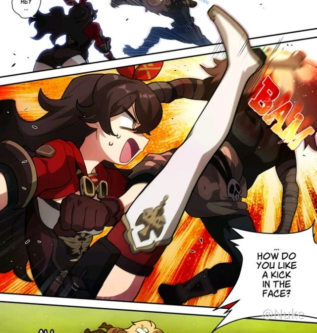 Amber achieving black air force energy in manga | Fandom