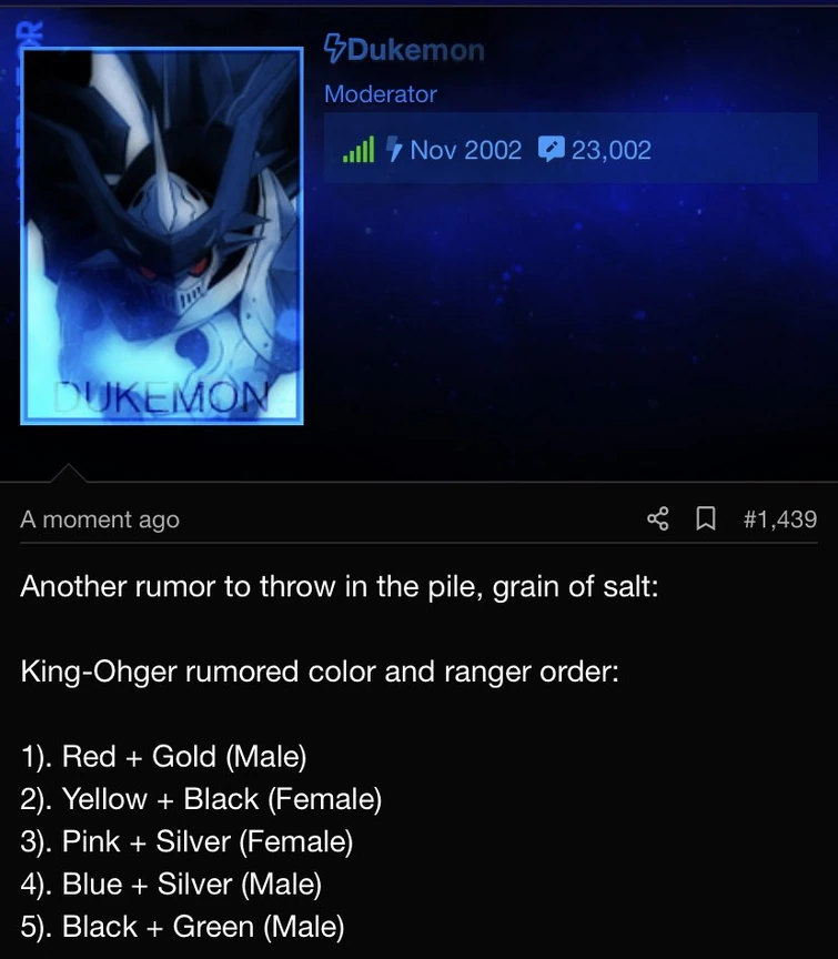 Ohsama Sentai King-Ohger: Color Rumors!? | Fandom