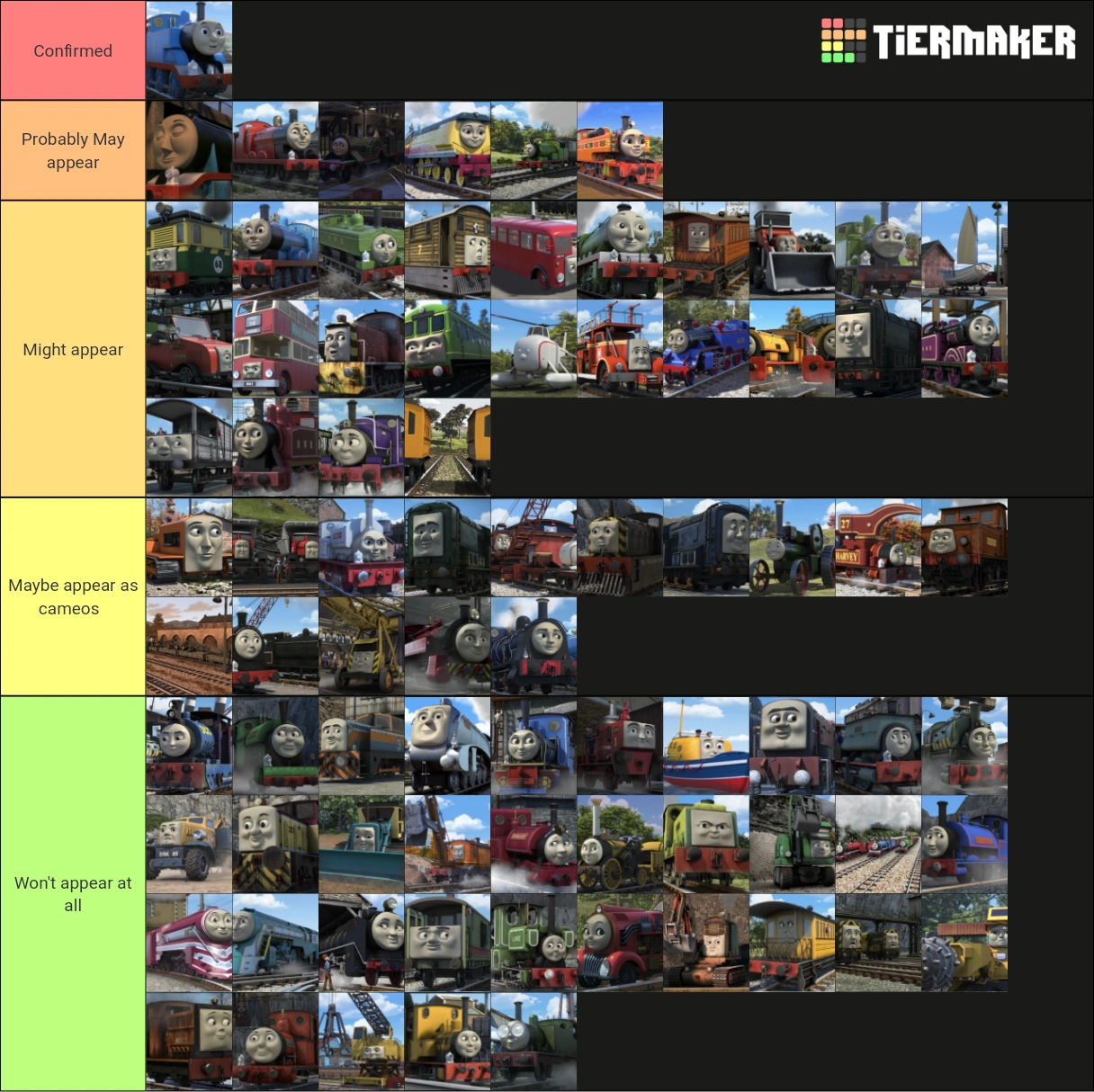 Tier list for season 25-26 characters | Fandom