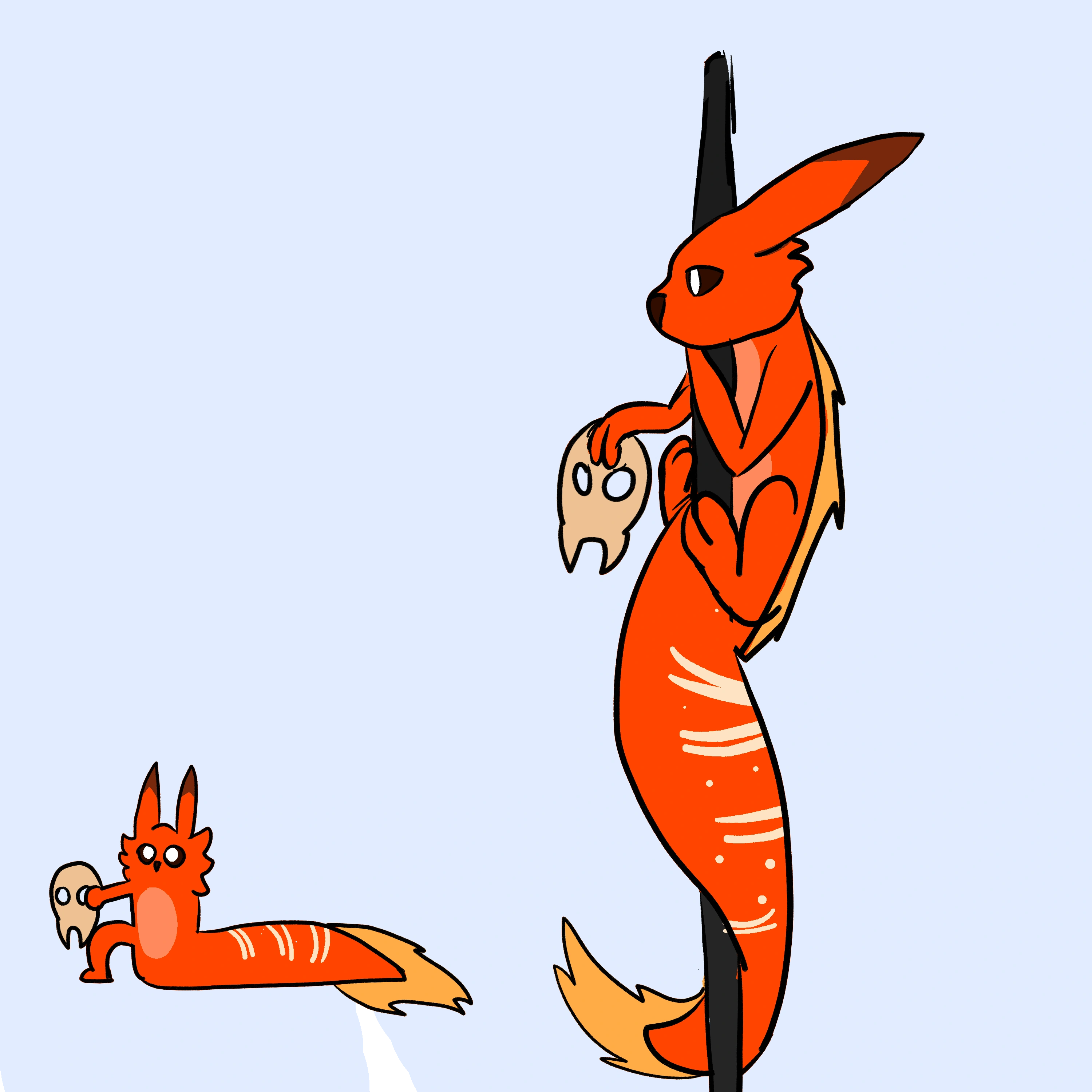 MSM monsters as Rain World slugcats- Plinkajou | Fandom