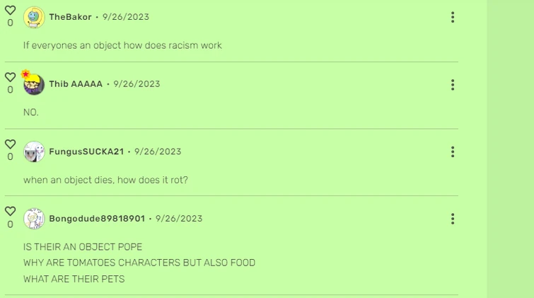 share your dumb object show shower thoughts | Fandom