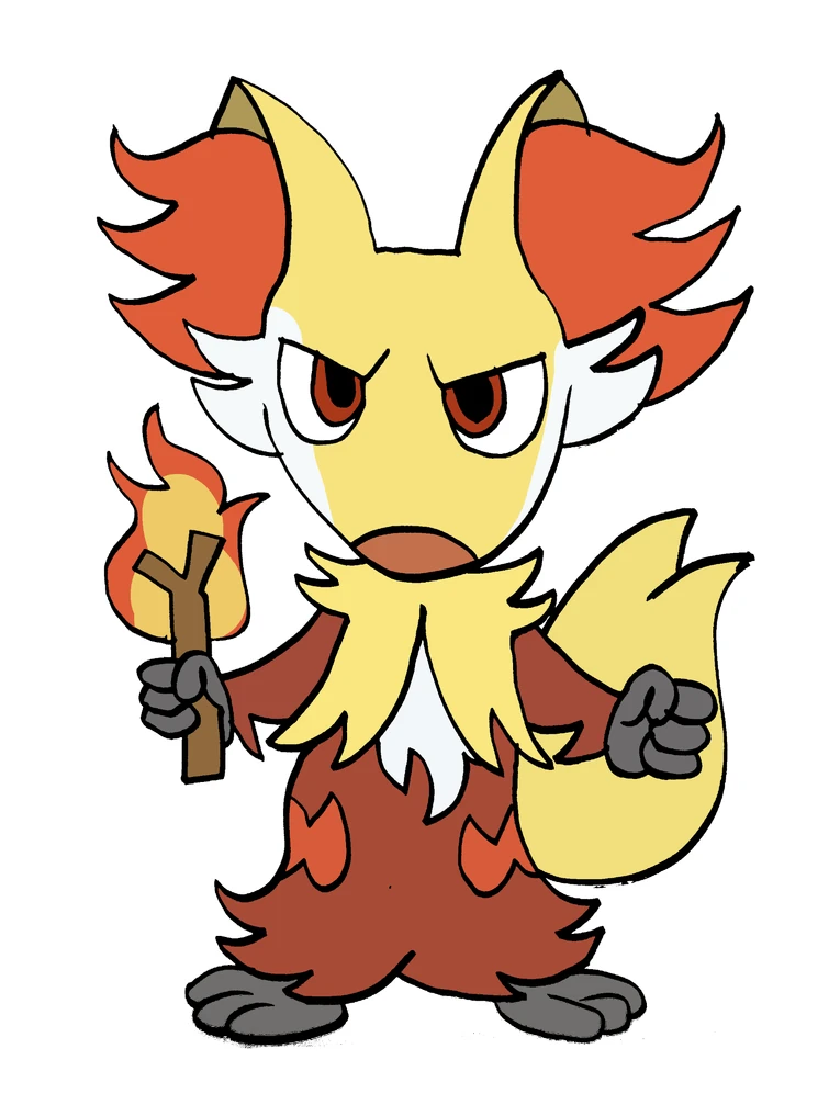 My drawing of Delphox | Fandom