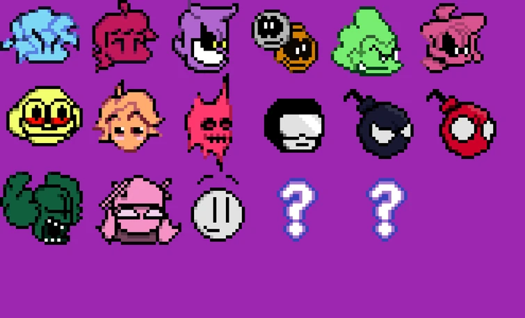 FNF Character Pixels Icons (plus some mod characters) | Fandom