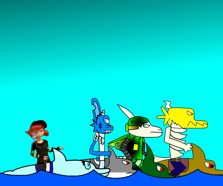 Alix Kubdel and Fluff from Moto-Metro in a Dolphin Race with some ...